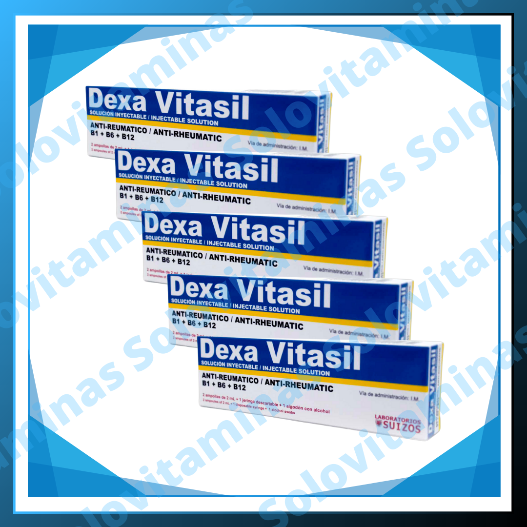 DEXA-VITASIL Inyectable – Ampolla 2 ml (neurotropas+dexametasona) 5 ...